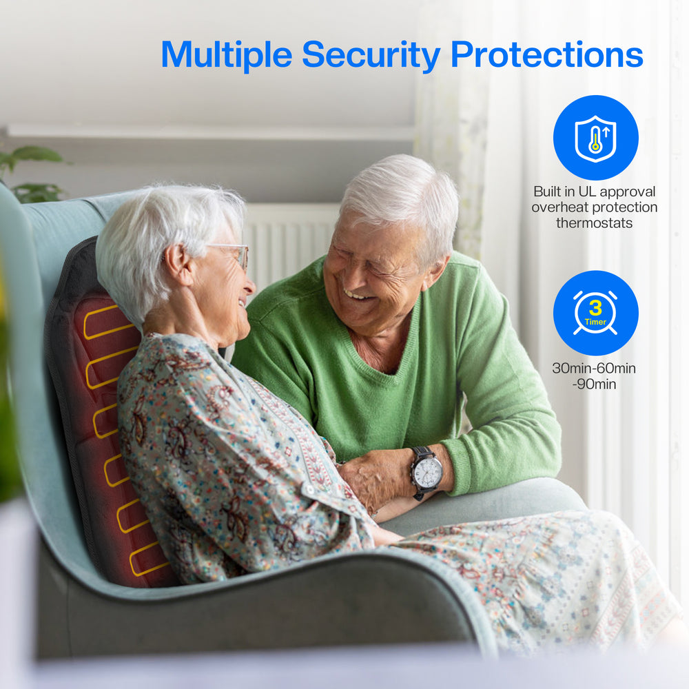 CuPiLo Massage Chair Pad,Electric Back Massager for Back Pain -- CPL-2